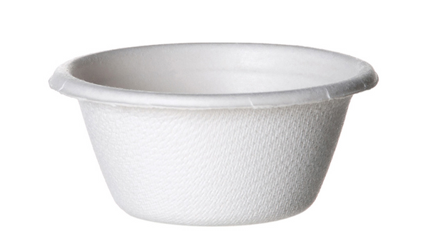 White compostable sampling cups - EcoTensil