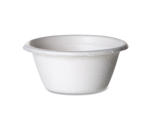 White compostable sampling cups - EcoTensil